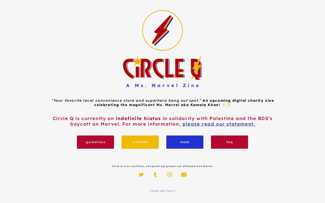 Circle Q: A Ms. Marvel Zine